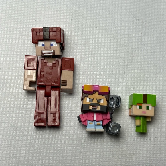 Minecraft | Toys | Minecraft Mini Collectible Figures Steve Garrett And ...